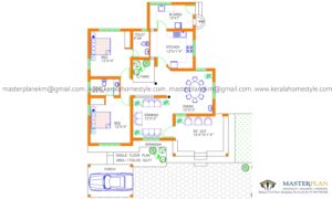 2 BHK Guest House 1700 Sq.Ft - Kerala house plan - Kerala home design ...
